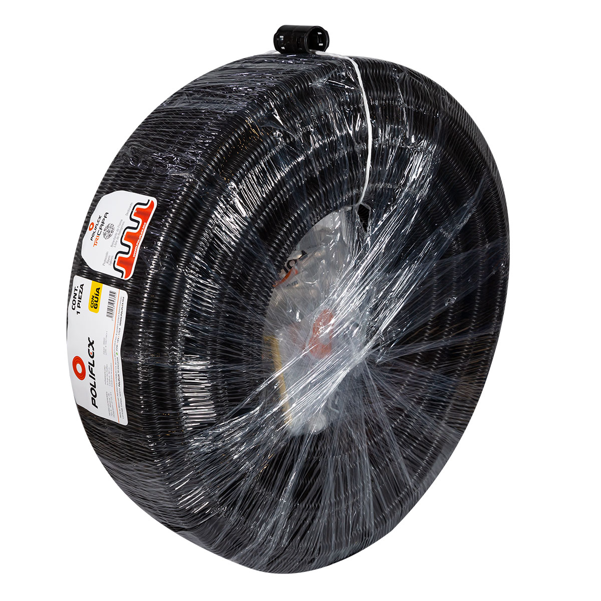 Poliducto Negro para exteriores vista 360| Poliflex