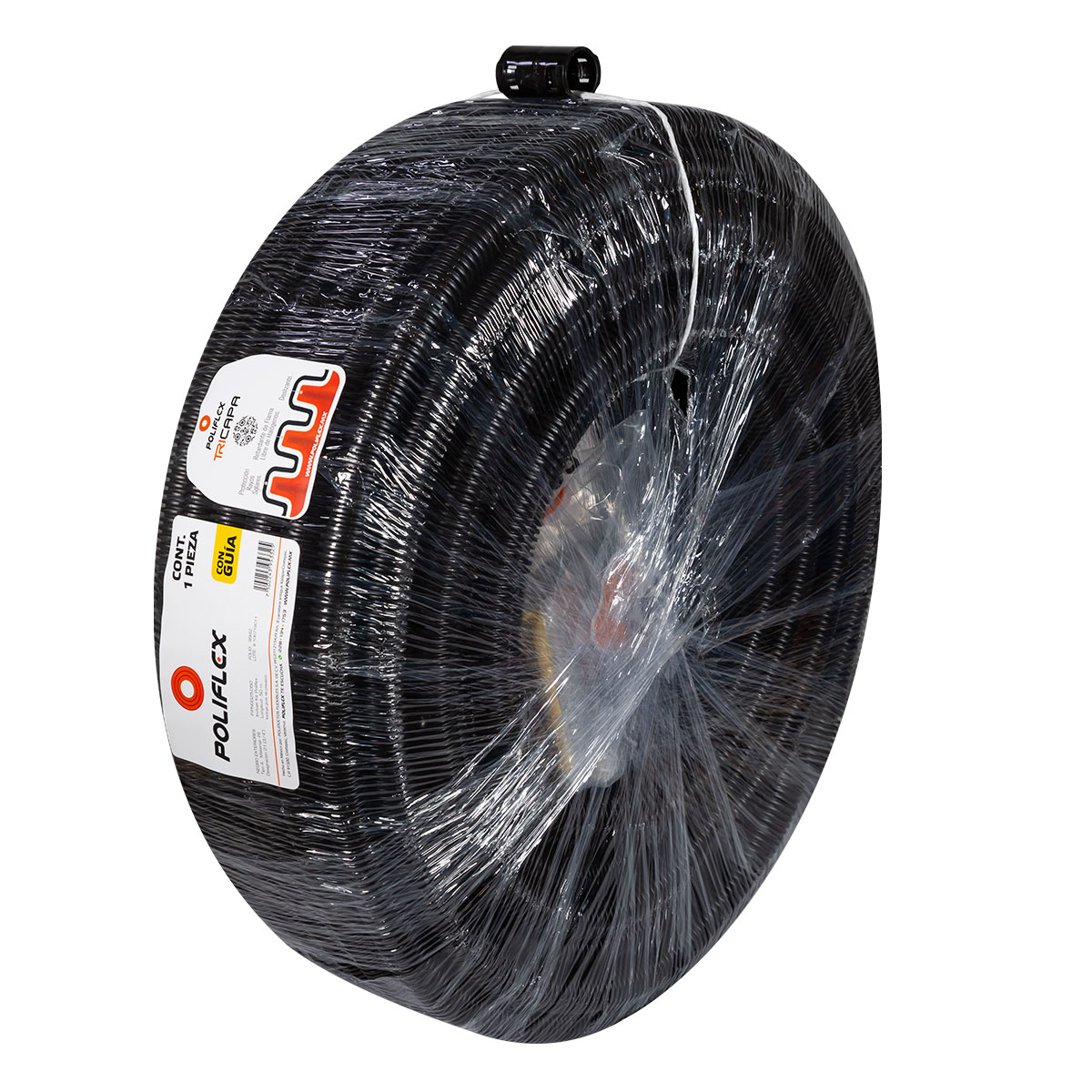 Poliducto Negro para exteriores vista 360| Poliflex
