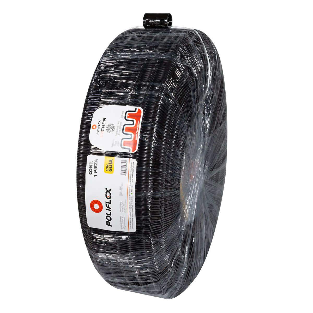 Poliducto Negro para exteriores vista 360| Poliflex